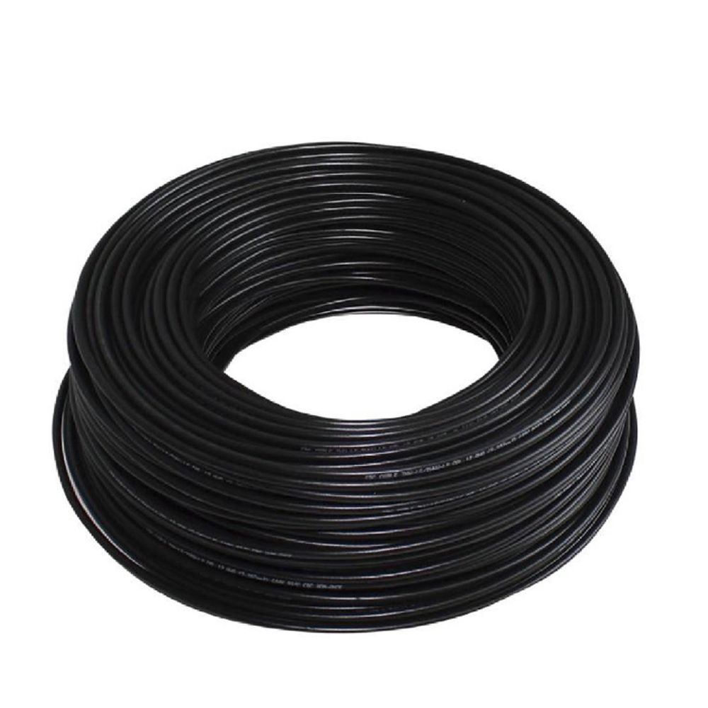 CABLE THW CAL. 10 CONDUCTOR COBRE PVC ROLLO 100m (NEGRO) - Procura Center